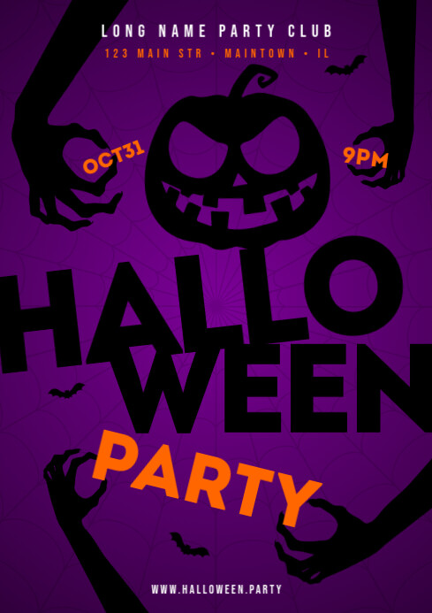 HALLOWEEN PARTY POSTER Template | PosterMyWall