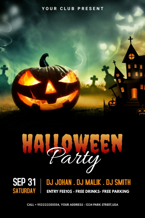 Copy of Halloween Party poster | PosterMyWall
