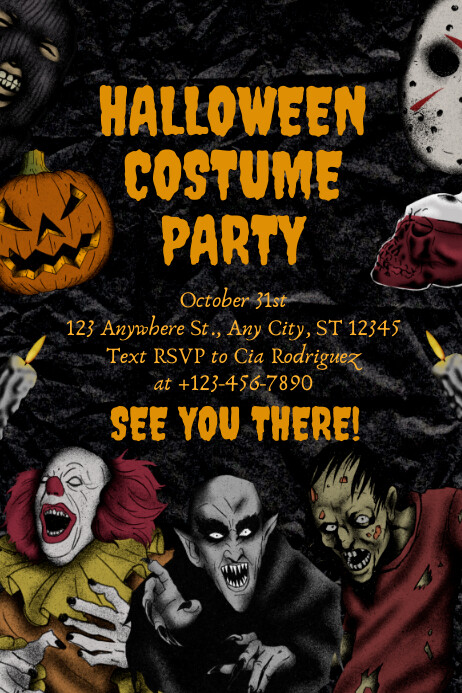 Halloween Party Poster Template | PosterMyWall