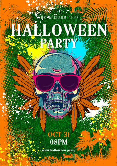 HALLOWEEN PARTY POSTER Template | PosterMyWall