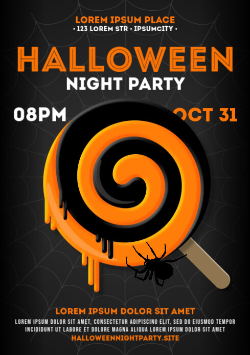 HALLOWEEN PARTY POSTER Template | PosterMyWall