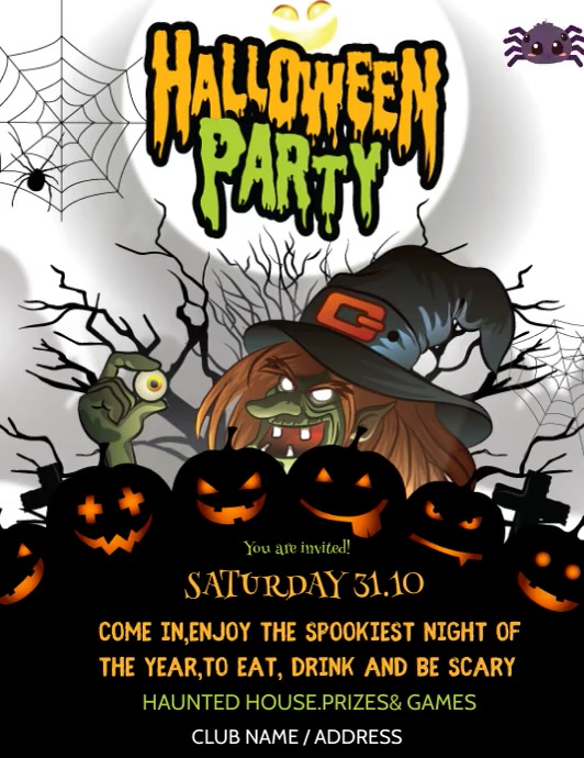 halloween party poster Template | PosterMyWall