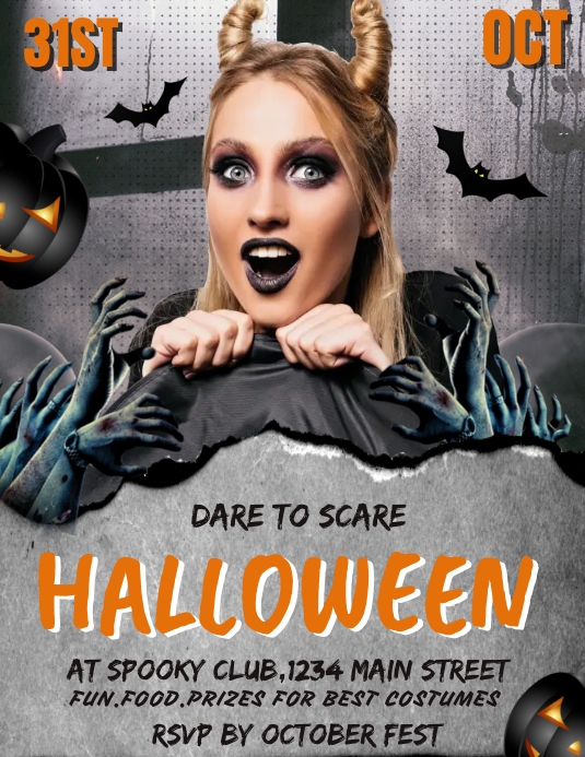 halloween party poster Template | PosterMyWall