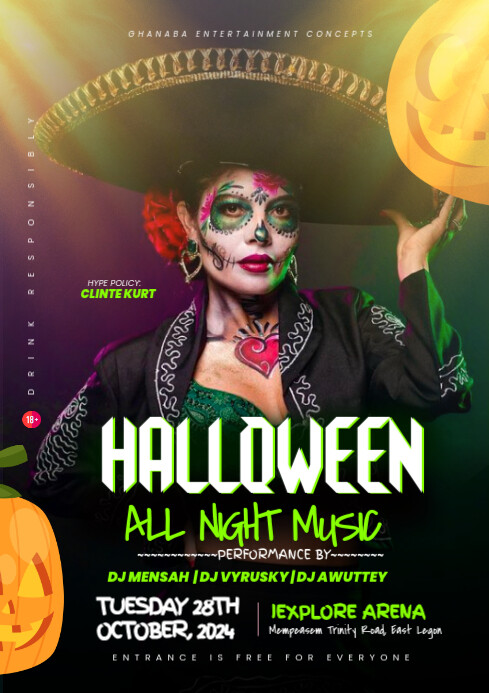 Halloween Party Poster Template | PosterMyWall