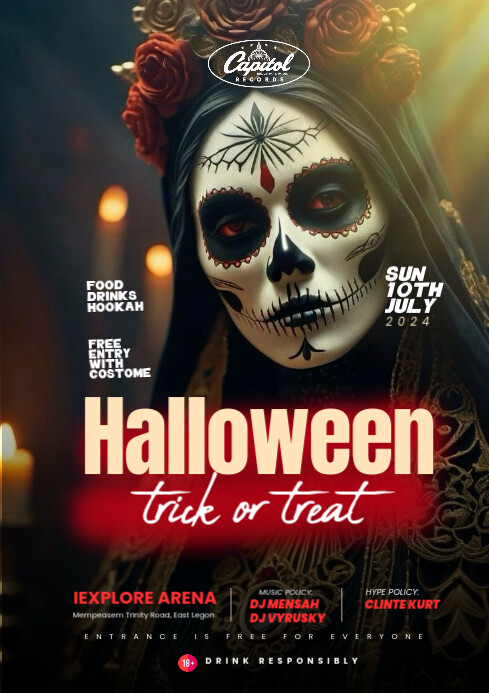 Halloween Party Poster Template | PosterMyWall