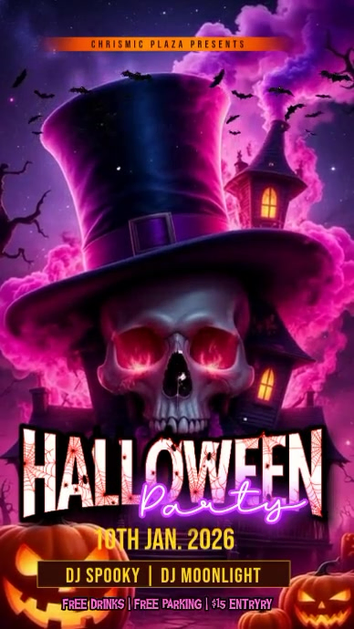 Plantilla de HALLOWEEN PARTY POSTER | PosterMyWall