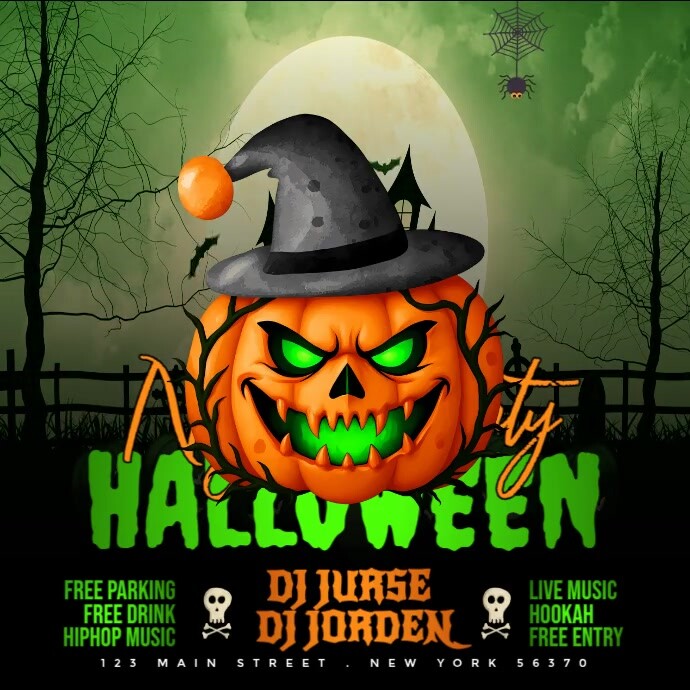 Halloween party poster Template | PosterMyWall