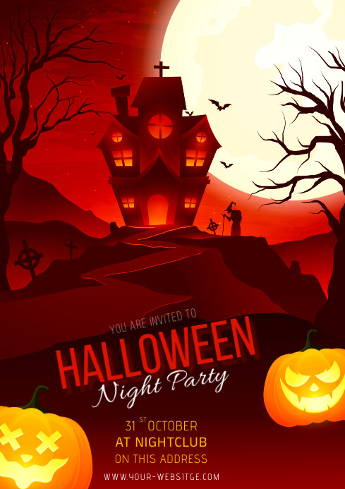 HALLOWEEN PARTY TEMPLATE | PosterMyWall