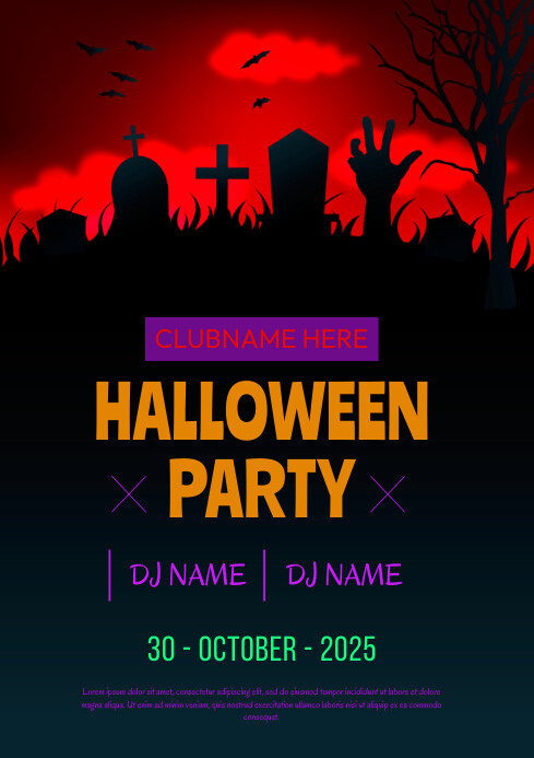 HALLOWEEN PARTY TEMPLATE | PosterMyWall