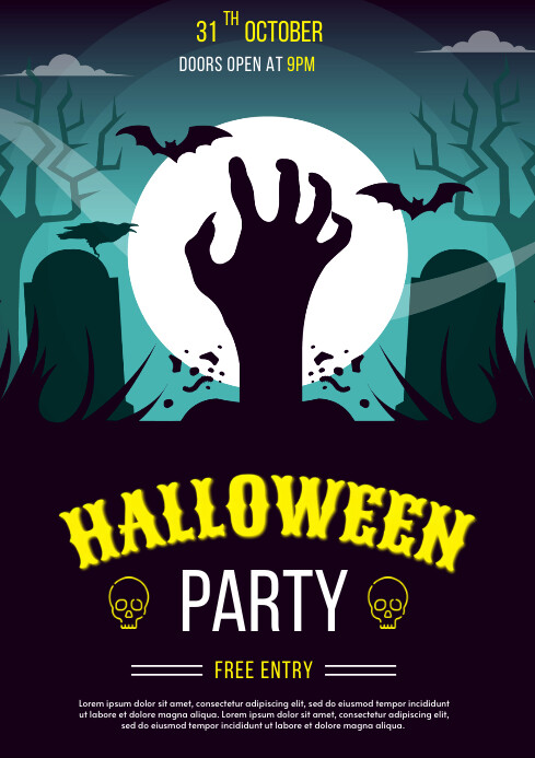 HALLOWEEN PARTY TEMPLATE | PosterMyWall