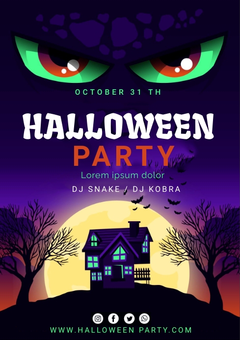 HALLOWEEN PARTY TEMPLATE | PosterMyWall