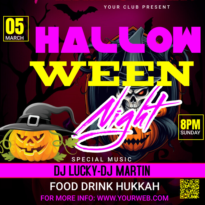 Plantilla de Halloween party/zombiezone/grimgala | PosterMyWall