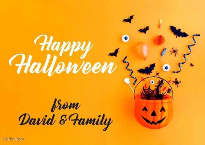 Happy Halloween post cards Template | PosterMyWall