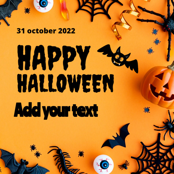 Halloween post for instagram Template | PosterMyWall