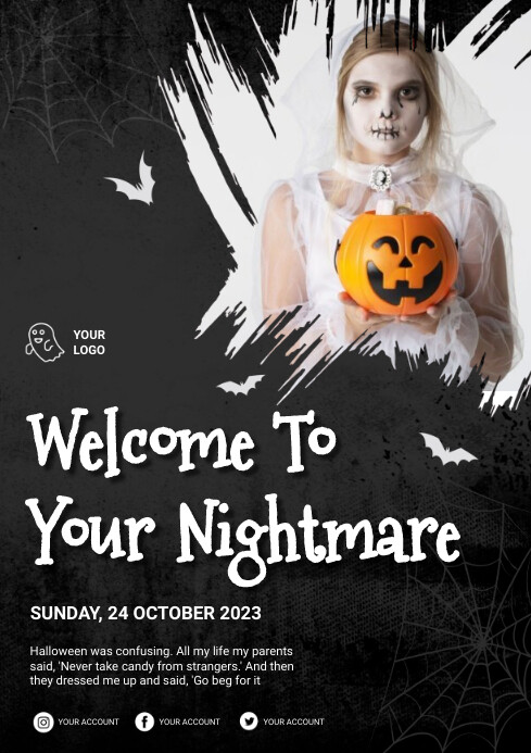 Plantilla de Halloween Poster | PosterMyWall