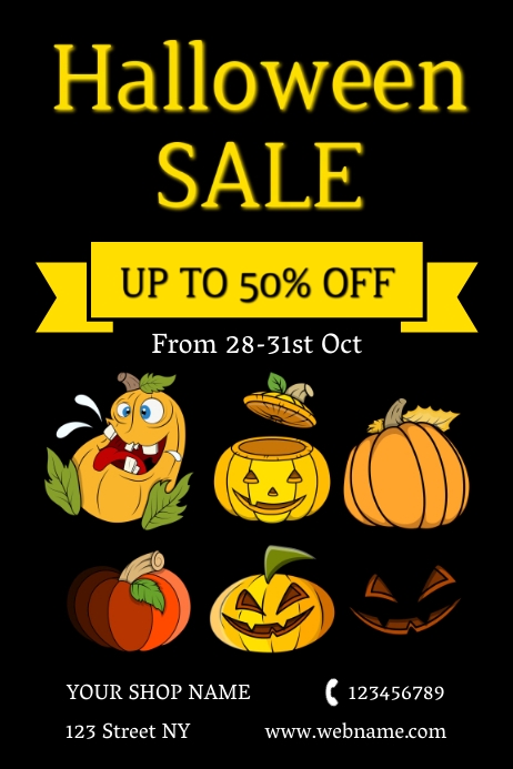 Plantilla de Afiche de Halloween | PosterMyWall