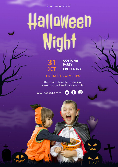 Modèle HALLOWEEN POSTER | PosterMyWall