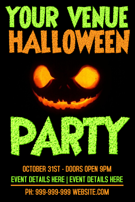 Plantilla de Afiche de Halloween | PosterMyWall