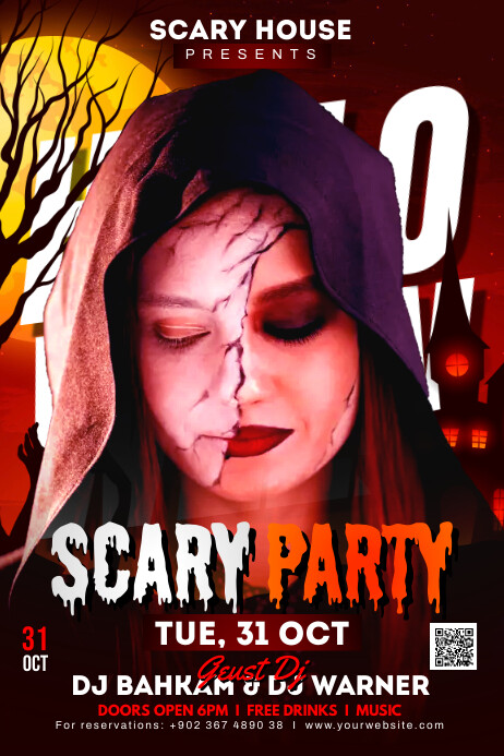 Halloween poster design Template | PosterMyWall