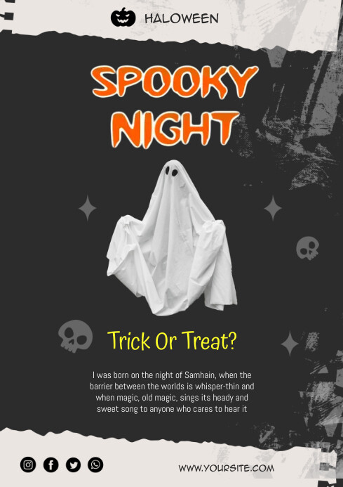 HALLOWEEN POSTER Template | PosterMyWall