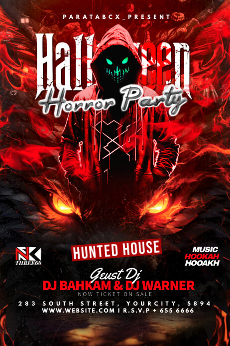 Halloween poster design Template | PosterMyWall