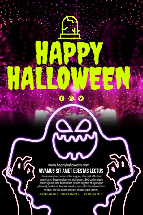 Halloween Poster Menu Template | PosterMyWall