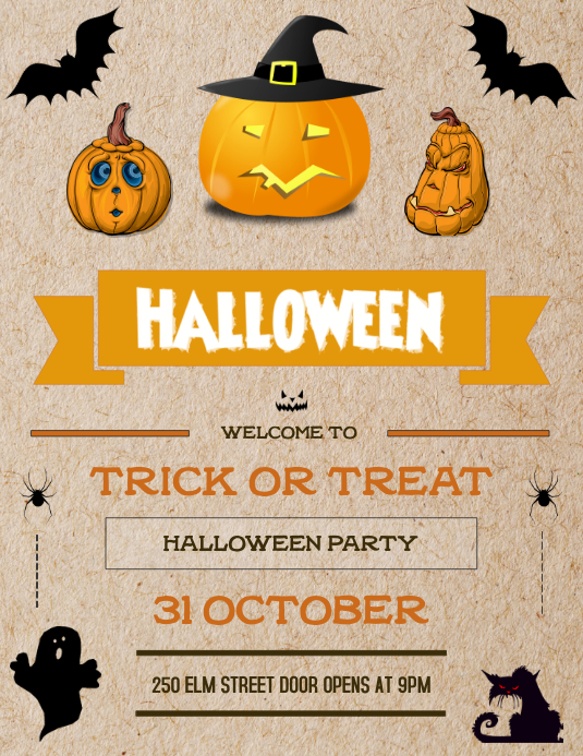 halloween poster template | PosterMyWall