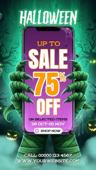 Halloween Promotion Ad Template | PosterMyWall