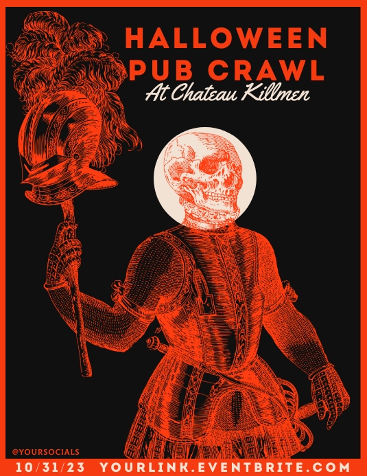 Halloween Pub Crawl Template | PosterMyWall