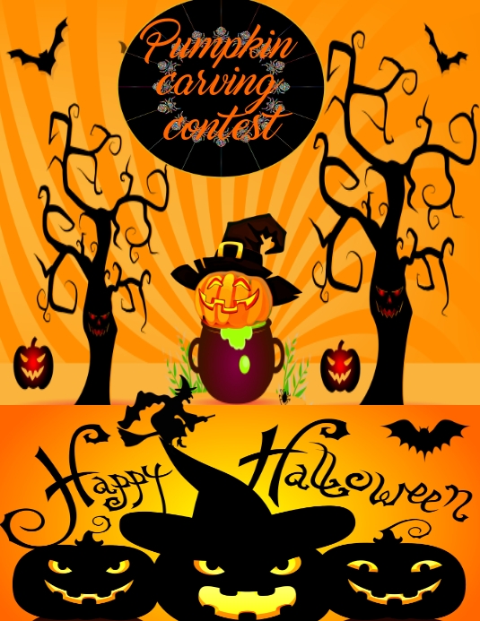 halloween pumpkin carving contest Template | PosterMyWall