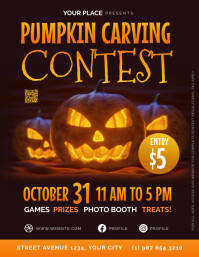 319+ Free Pumpkin Carving Contest Flyer Templates | PosterMyWall