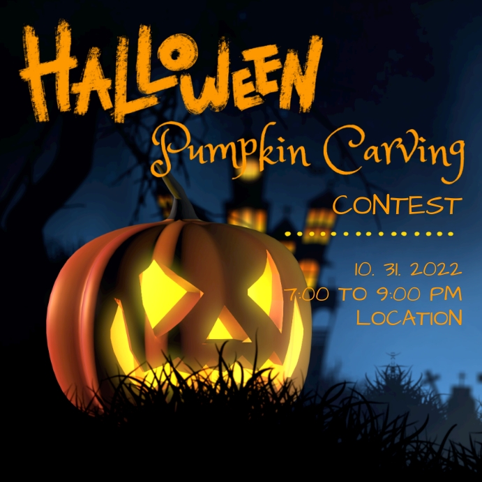 Plantilla de Halloween Pumpkin Carving Poster | PosterMyWall