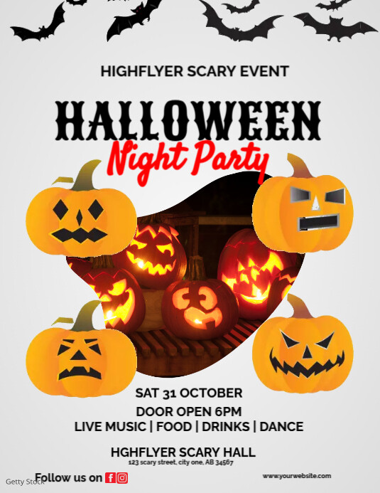 Copy of Halloween Pumpkin Party Flyer | PosterMyWall