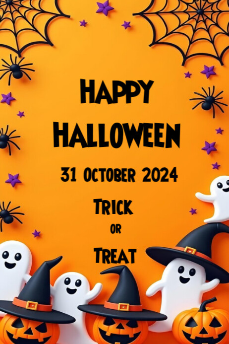 Plantilla de Halloween pumpkin Patch theme | PosterMyWall