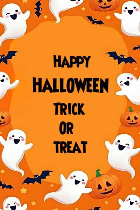 Copy of Halloween pumpkin Patch theme | PosterMyWall