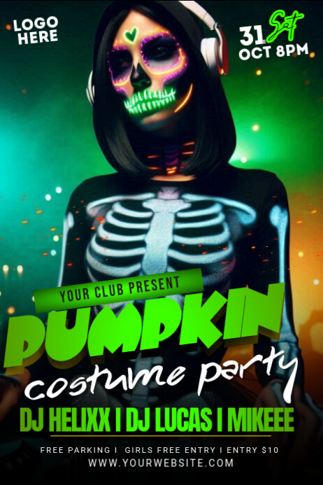 Halloween Pumpkin Poster Template | PosterMyWall