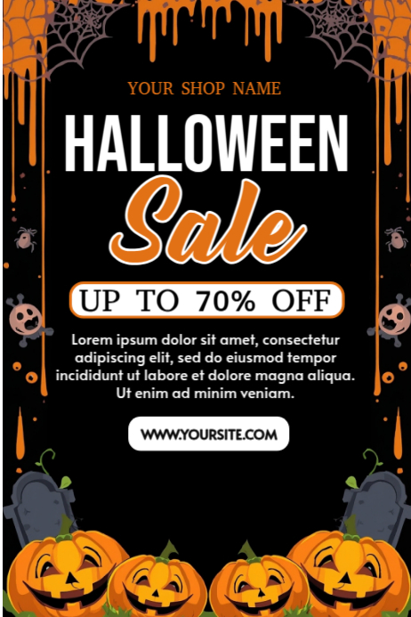 Halloween Retail Poster Template | PosterMyWall