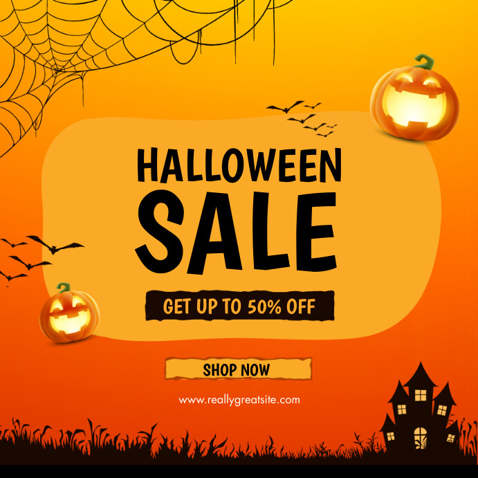 HALLOWEEN RETAIL SALE Template | PosterMyWall