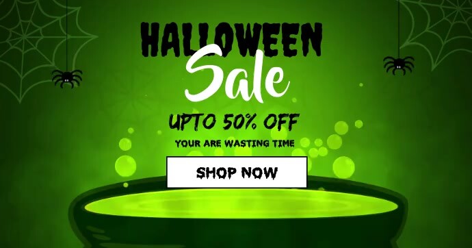 halloween sale 50% off Template | PosterMyWall