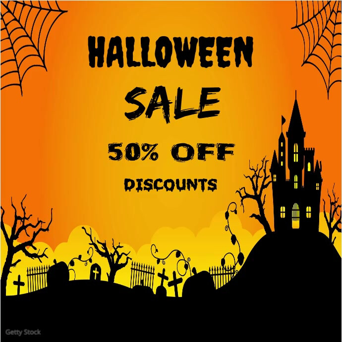 Copy of halloween sale 50% off | PosterMyWall