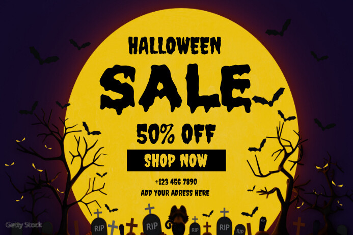 Copy of halloween sale 50% off | PosterMyWall