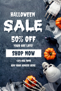 Halloween Sale Poster Template | PosterMyWall