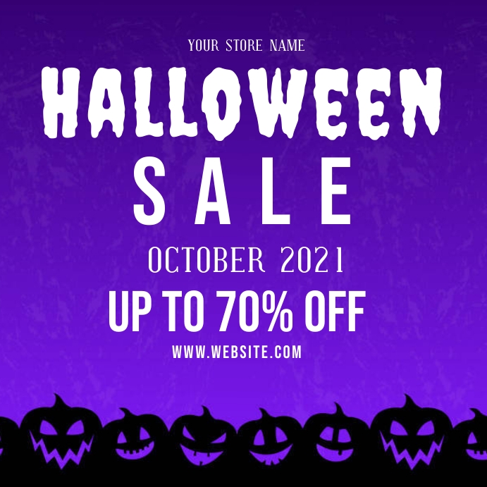 HALLOWEEN SALE AD DESIGN TEMPLATE | PosterMyWall