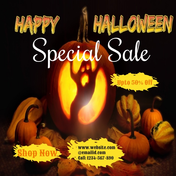 halloween sale ad instagram post Template | PosterMyWall