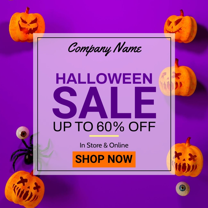 Halloween Sale Template | PosterMyWall