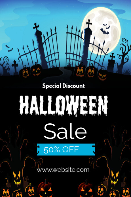 Halloween sale Template | PosterMyWall