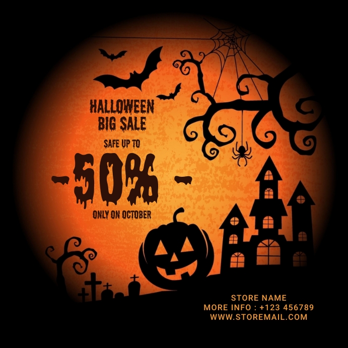 halloween sale Template | PosterMyWall