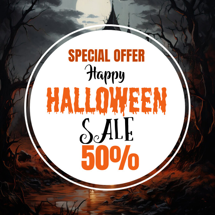 Halloween sale Template | PosterMyWall
