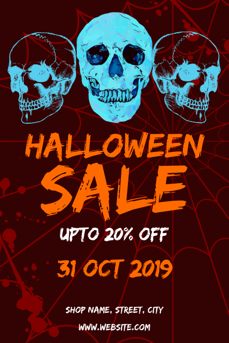 Halloween sale poster template | PosterMyWall