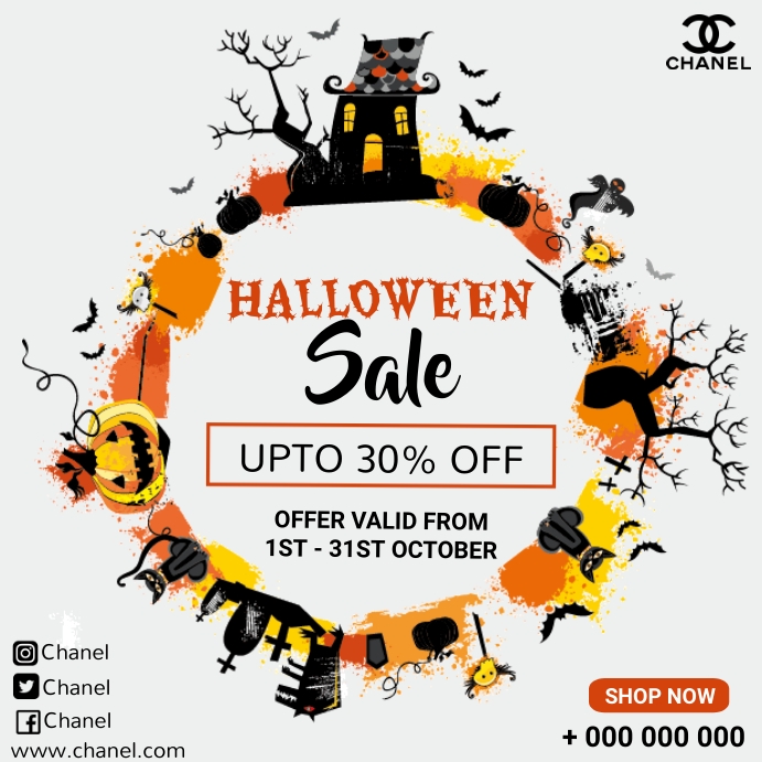Halloween sale Template | PosterMyWall